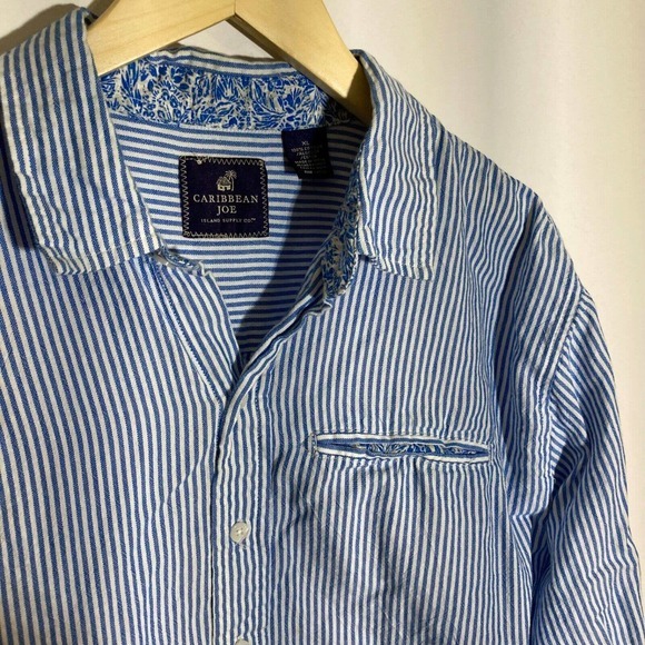 Caribbean Joe | Tops | Caribbean Joe Cotton Button Front Boxy Boyfriend ...